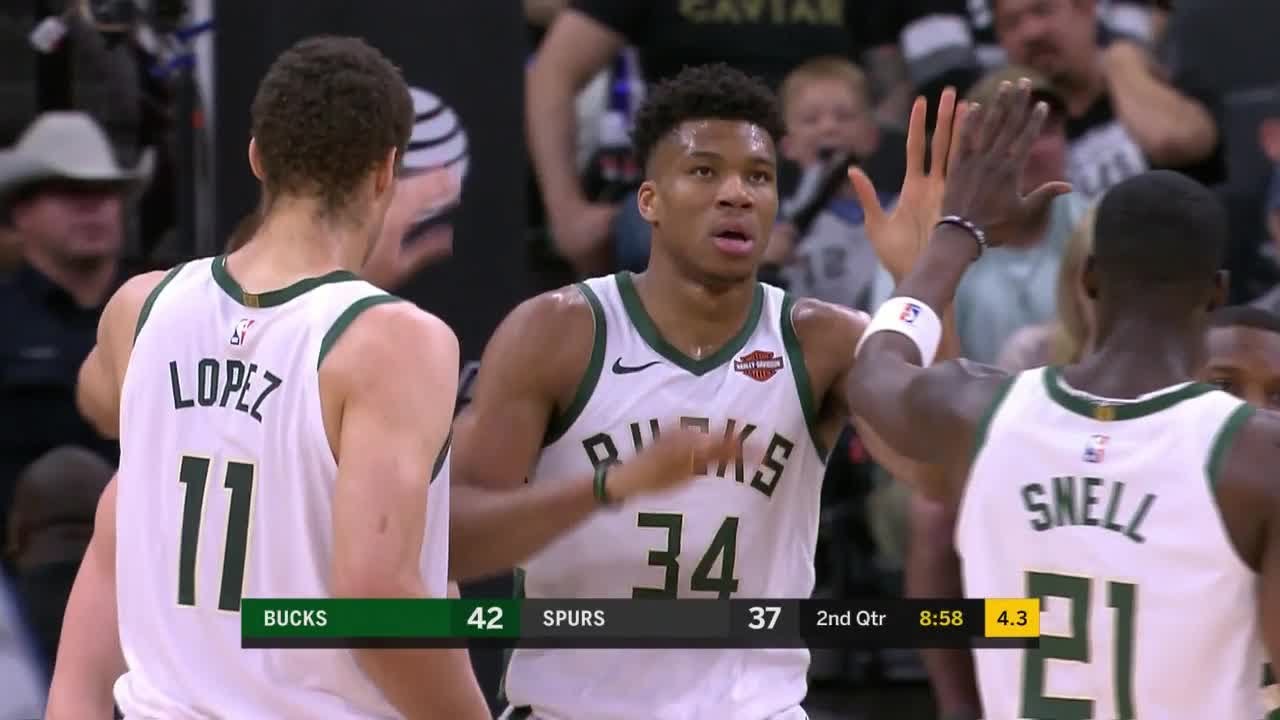 2nd Quarter, One Box Video: San Antonio Spurs vs. Milwaukee Bucks - YouTube