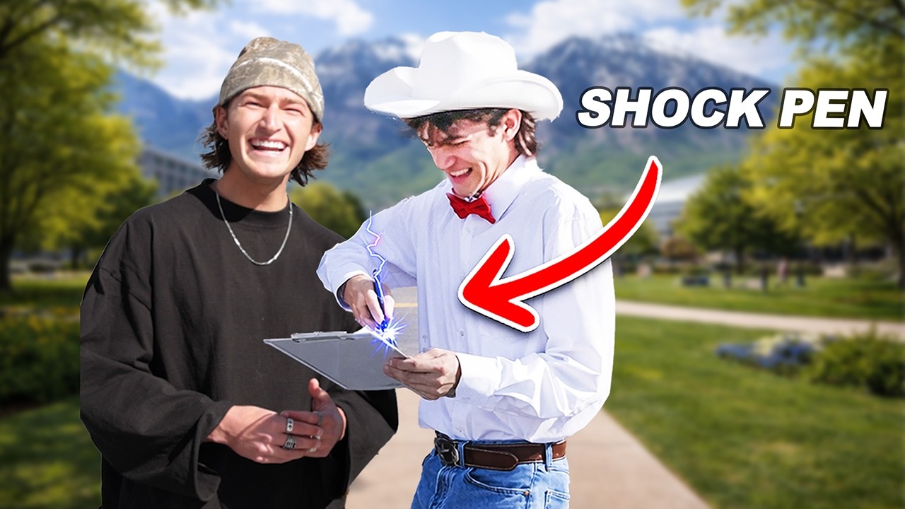 Electric Shock Pen Prank - YouTube
