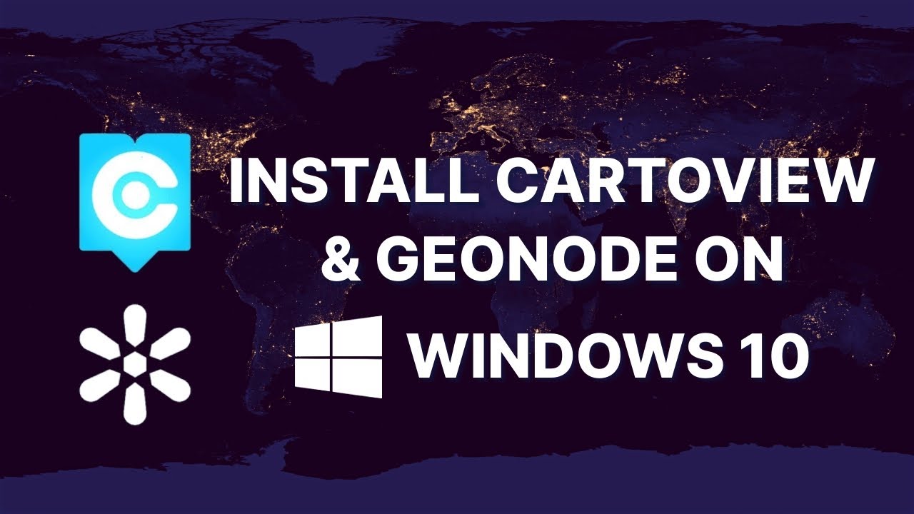 How to install Cartoview & GeoNode on Windows 10 - YouTube
