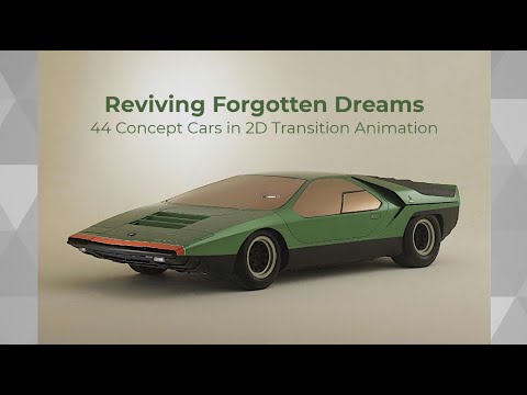 Reviving Forgotten Dreams: 44 Concept Cars in 2D Transition Animation ...