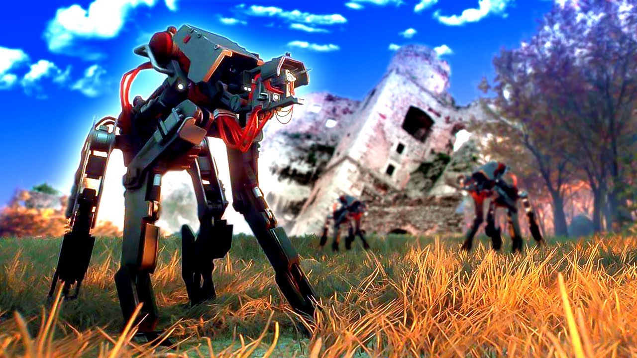 Huge Robotic Dog Army is Defending This Secret Castle! Can We Get in ...