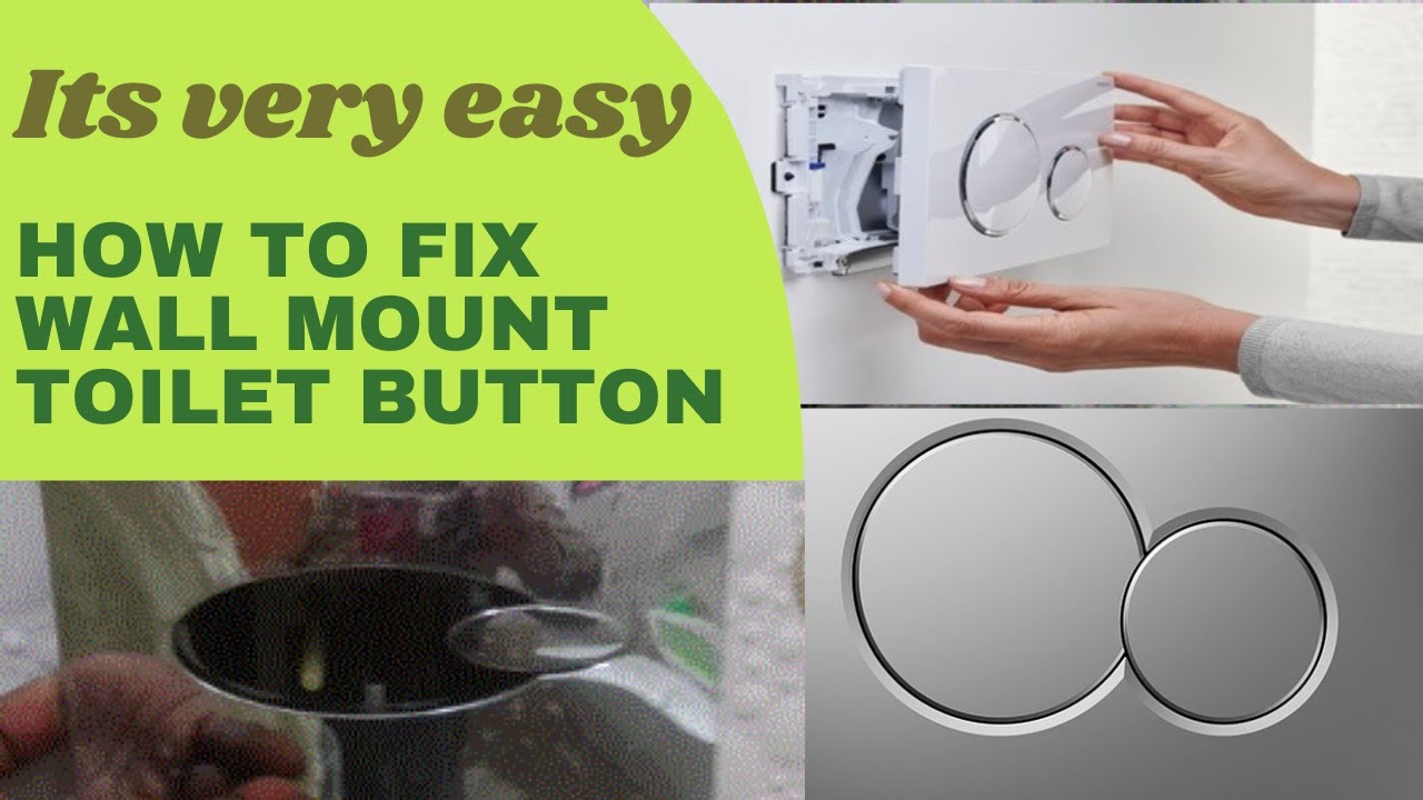 How to Fix wall mount western toilet button easily at home | Wall Mount ...