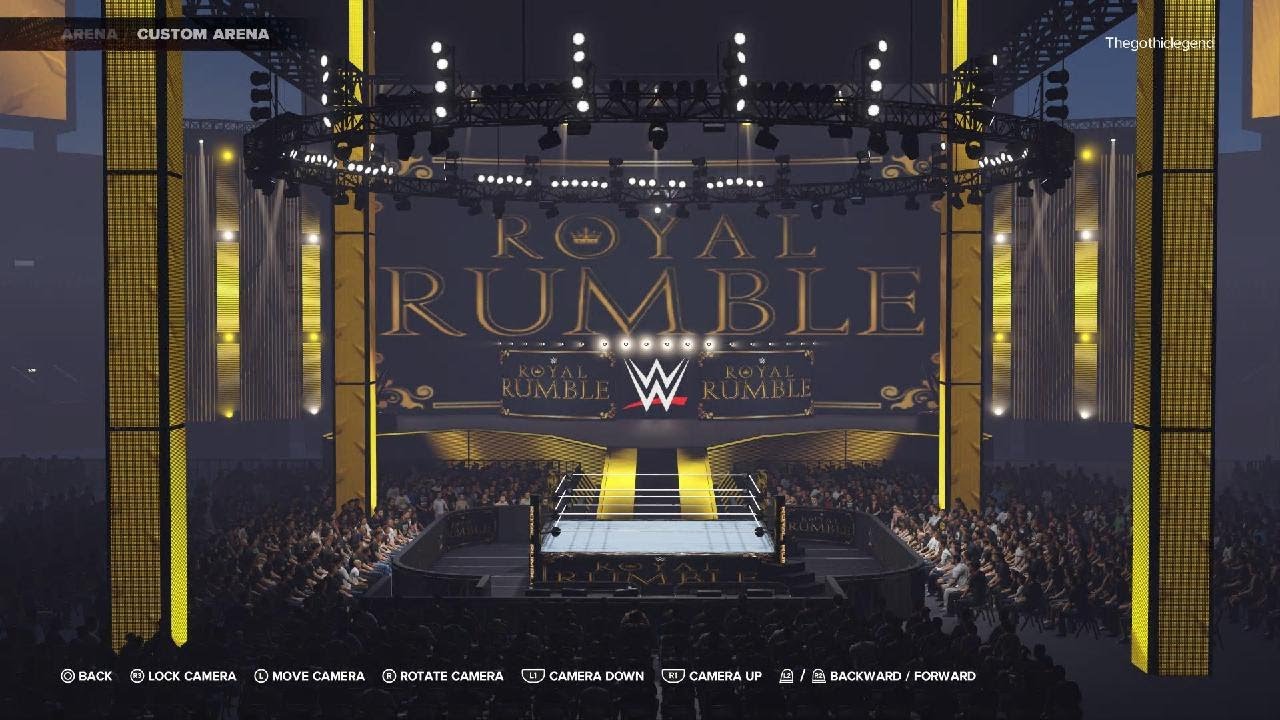 WWE 2K24: Custom Arena - WWE Royal Rumble Arena '25 - YouTube