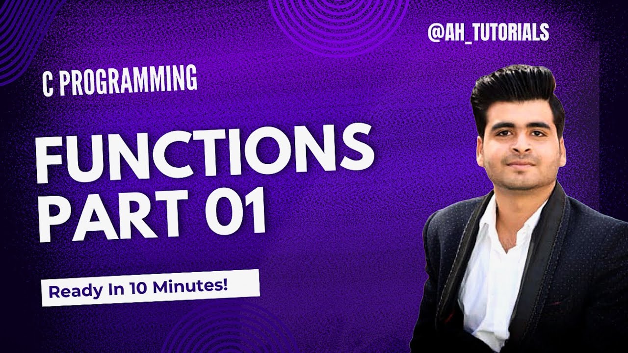 Functions 01 | C Programming | Live Code Example 😱🩷 - YouTube