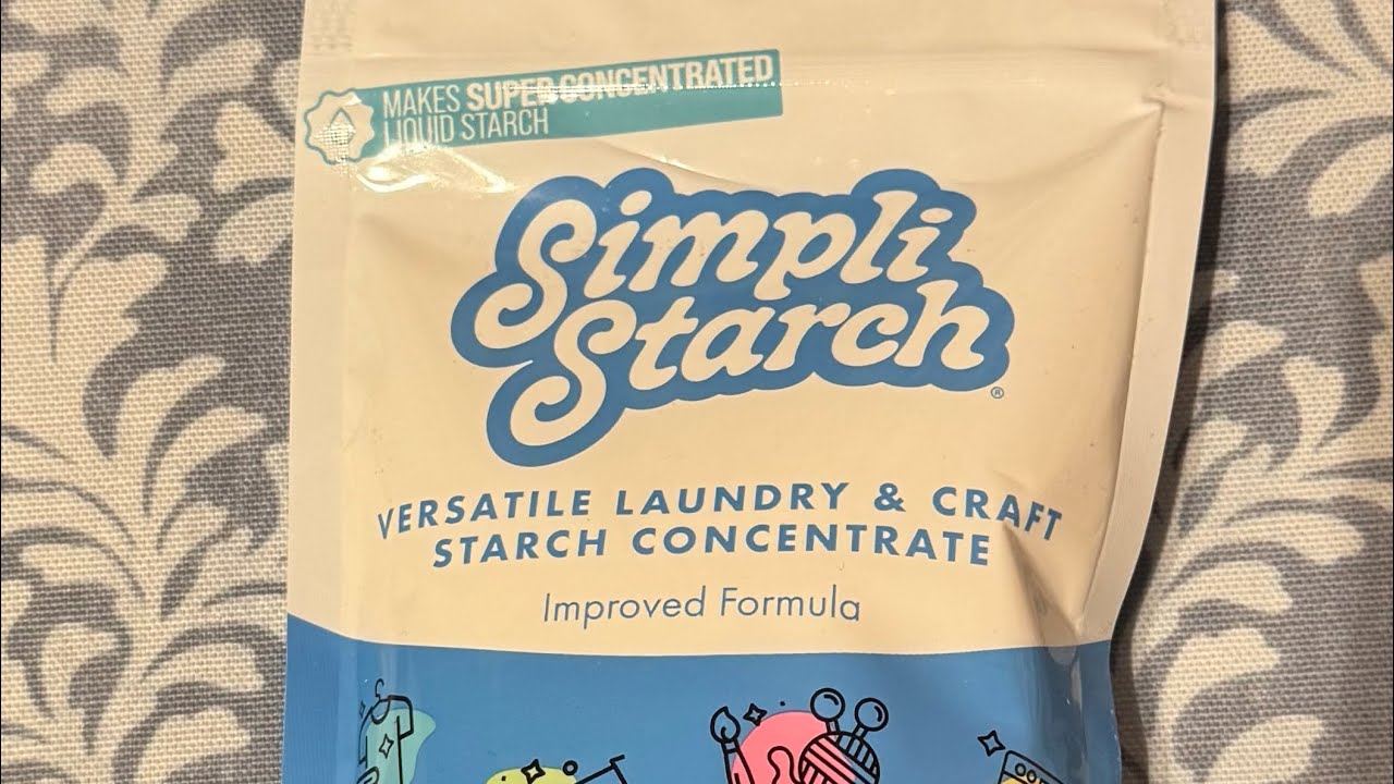 Showing you how I starch fabric to start a new quilt project using ...
