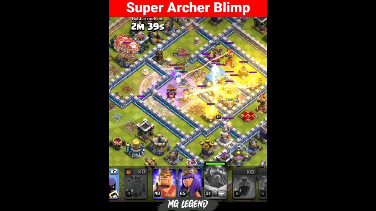 Super Archer Blimp Attack TH12 | TH12 Lavaloon Attack Strategy 2023 (Clash of Clans) - YouTube