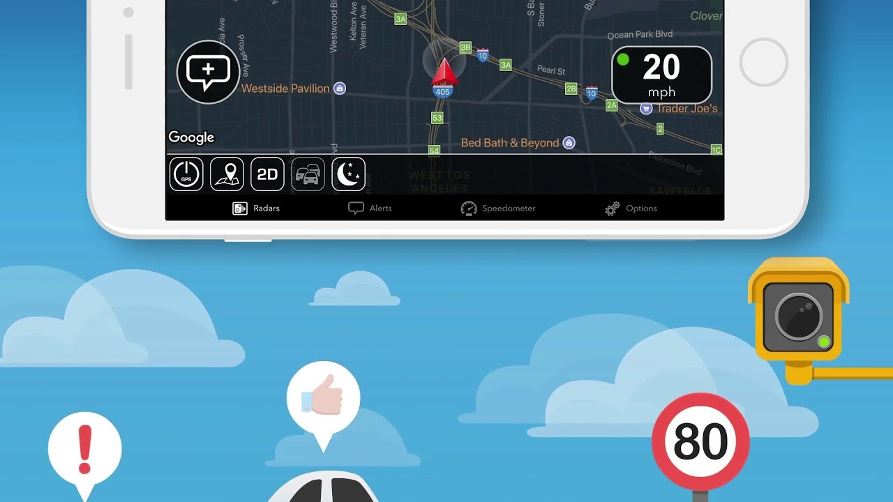 Radarbot Gratis: Fartkameradetektor (iOS/Android App) - YouTube