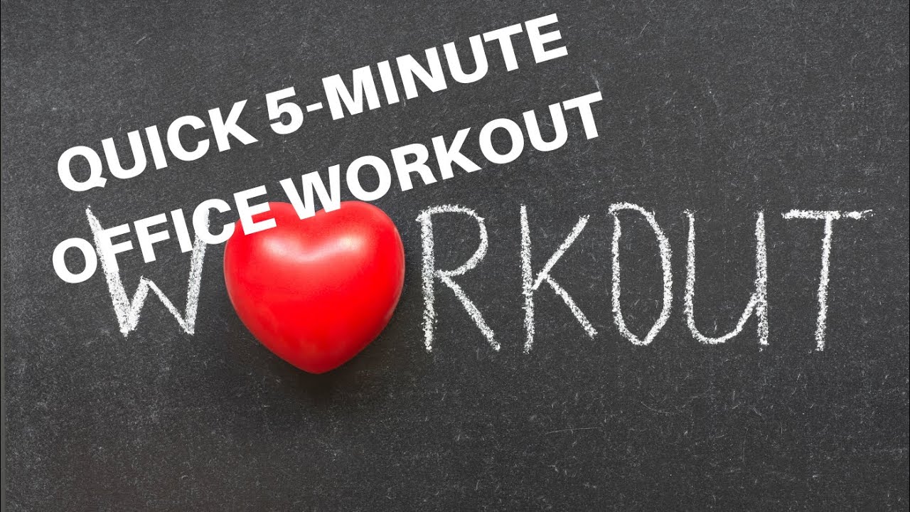 5-minute workout at the office (use your chair) - YouTube