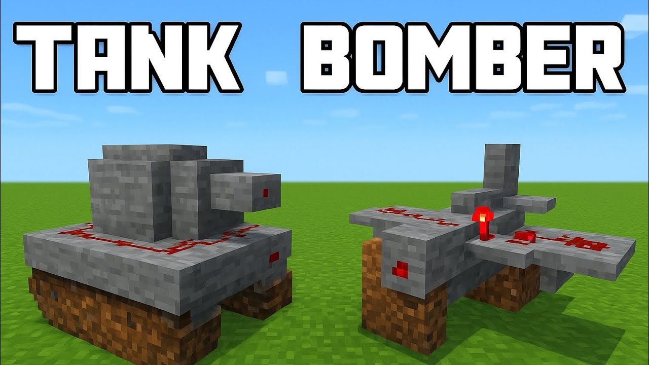 3 easy military redstone builds for minecraft bedrock | AHMADXGAMING ...
