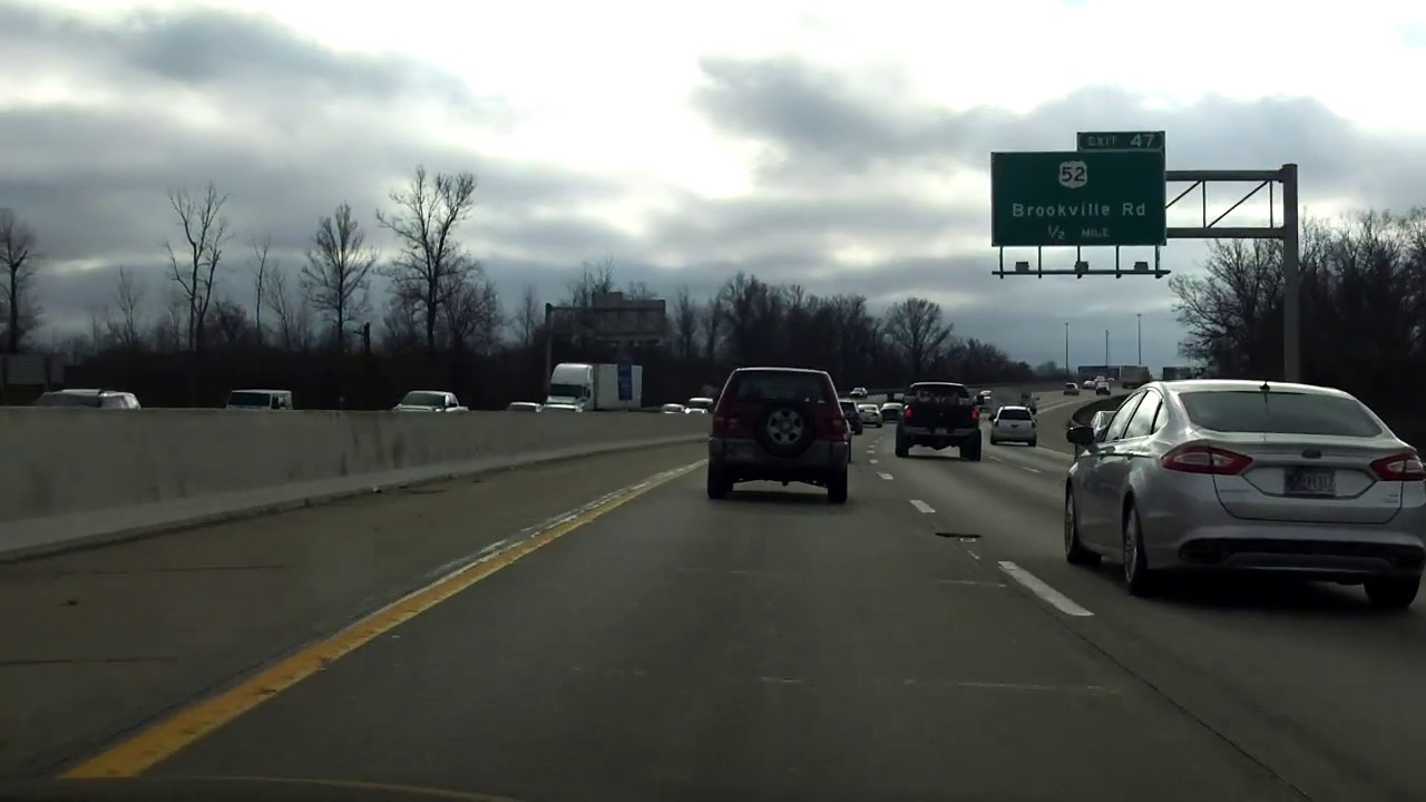 Indianapolis Beltway (Interstates 465 & 74 Exits 44 to 53) inner loop ...
