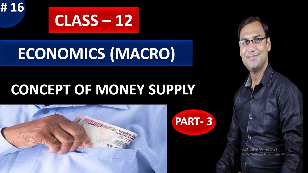l MONEY I CONCEPT OF MONEY SUPPLY I MACRO ECONOMICS I I CLASS 12 I I ...