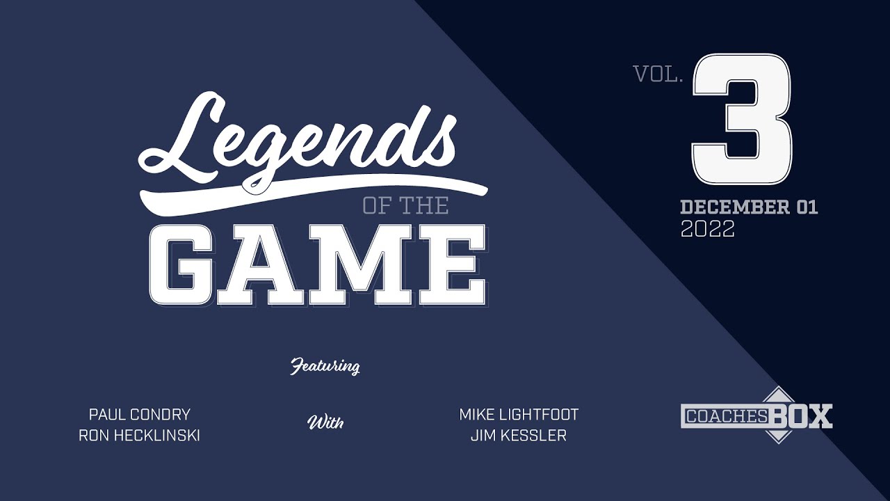 The Coaches Box - Legends of the Game vol. 3 (December 1st, 2022) - YouTube