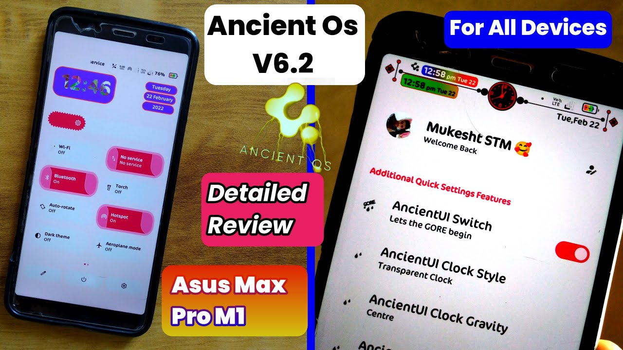 Ancient Os V6.2 | Detailed Review | Customization Unlimited | Asus Max ...