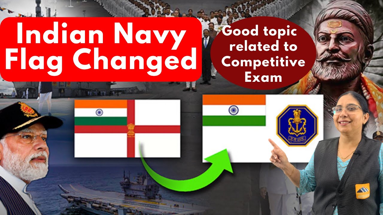 Indian Navy New Flag | New Flag of Indian Navy | Flag of Indian Navy | New Flag of Indian Navy ...