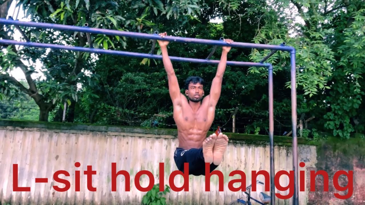 L-sit hold hanging #calisthanics #homeworkout #motivation #youtubevideo ...