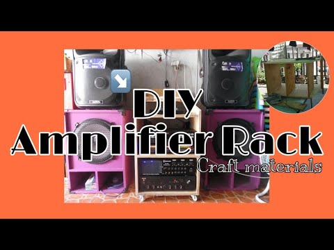 DIY Amplifier Rack (Craft Materials) - YouTube