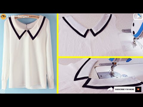 🔥Best way to sew easy V neck technique for beginners| V neck sewing ...