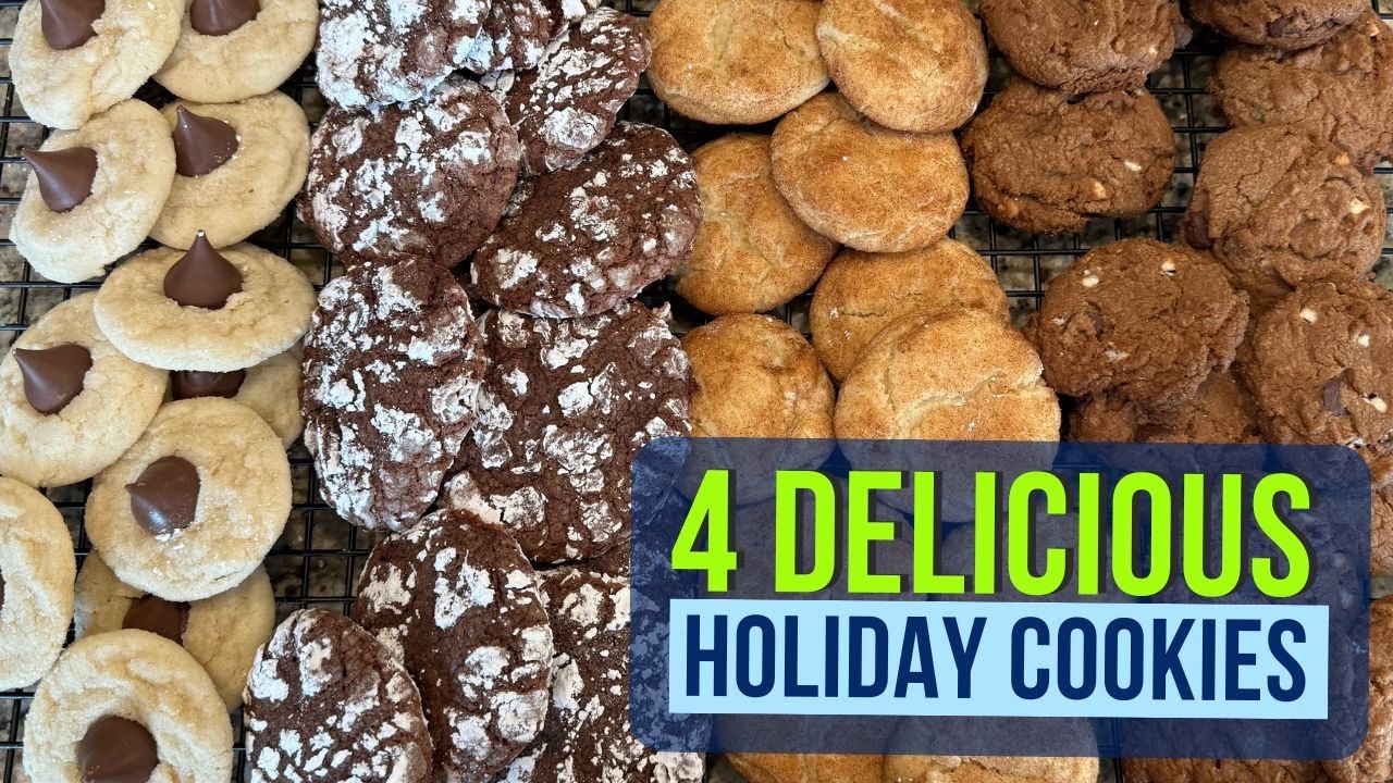 4 Delicious Holiday Cookies| Collab and Giveaway!!! - YouTube