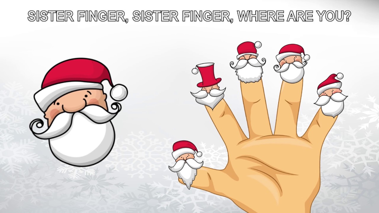 Santa Claus Christmas Finger Family Song Festive Nursery Rhyme | Kids ...
