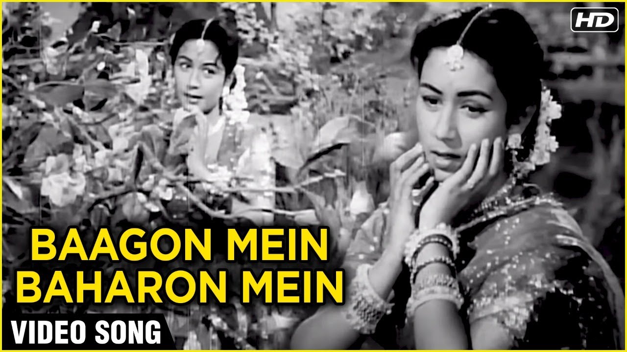 Baagon Mein Baharon Mein - Video Song (HD) | Chhoti Bahen Songs | Nanda ...