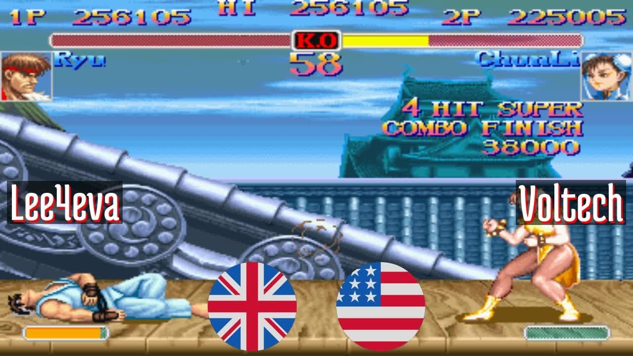 FT10 @ssf2xjr1: Lee4eva (GB) vs Voltech (US) [Super SF II X ssf2x ssf2 ...