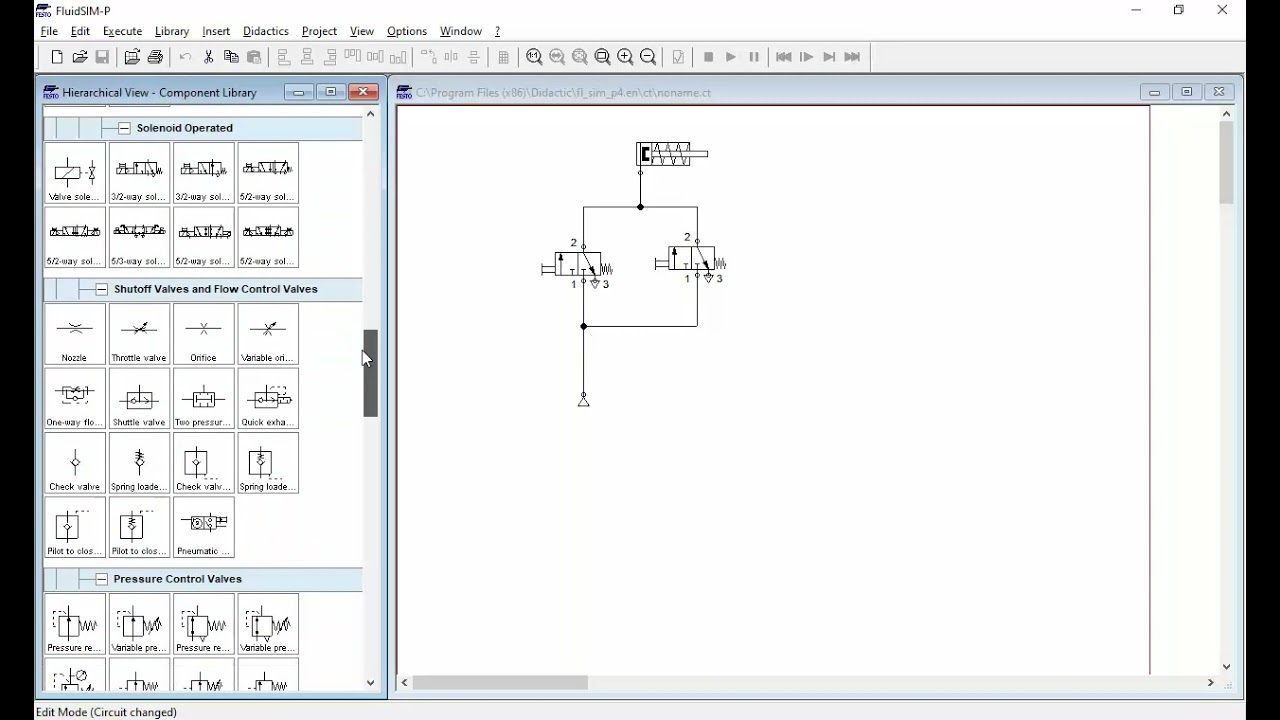 Pneumatics Logic Gates 1-OR gate - YouTube