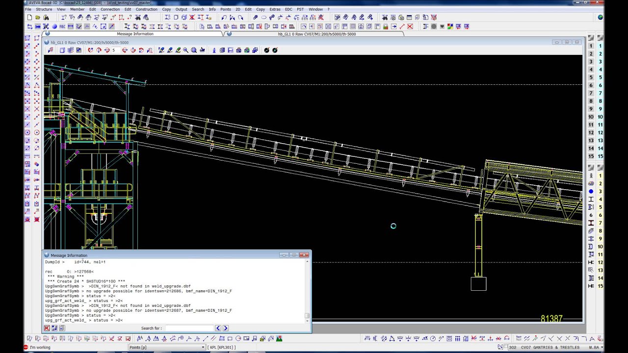 EDC Consultants - Gantry Macro (Aveva BoCAD) - YouTube