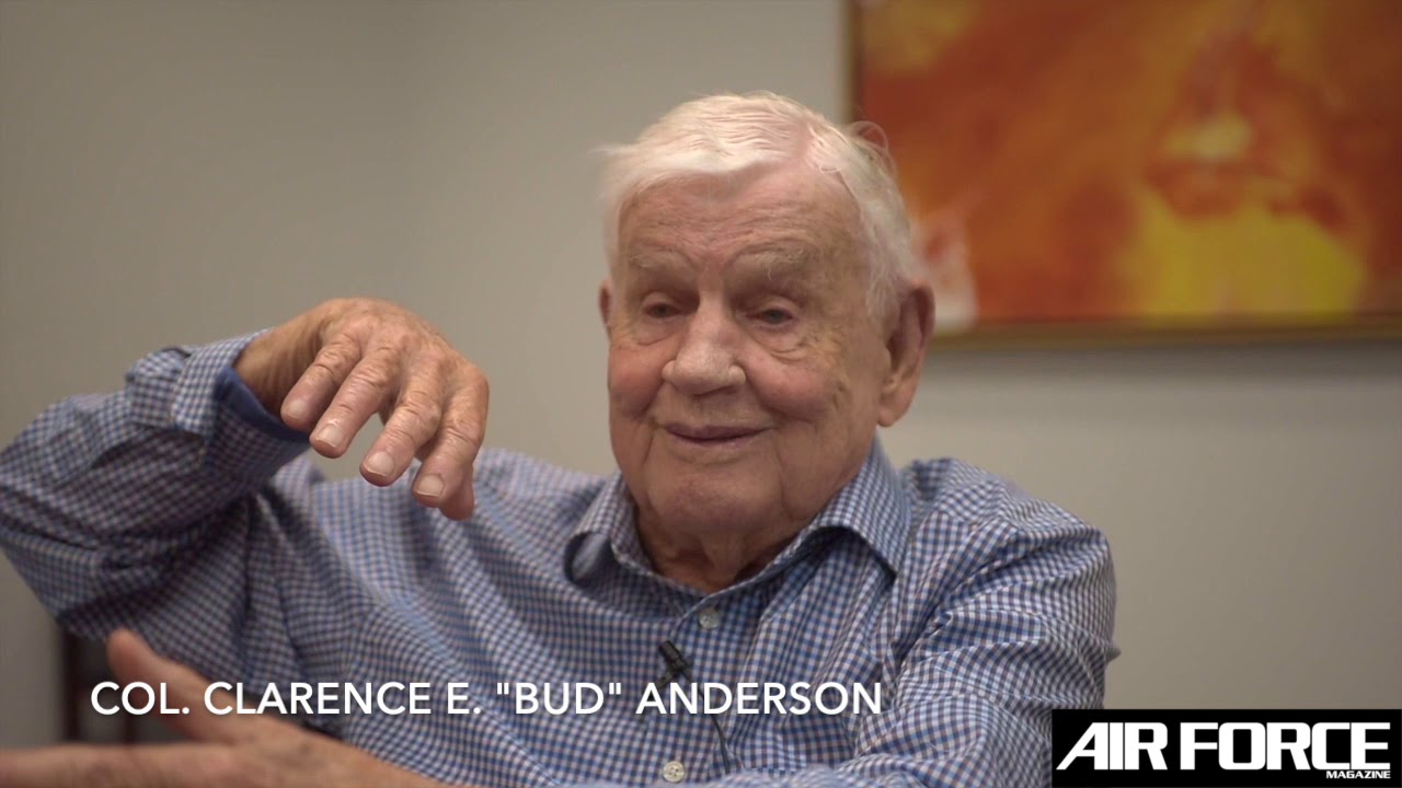 Retired Col. Clarence E. "Bud" Anderson discusses fighter escort ...