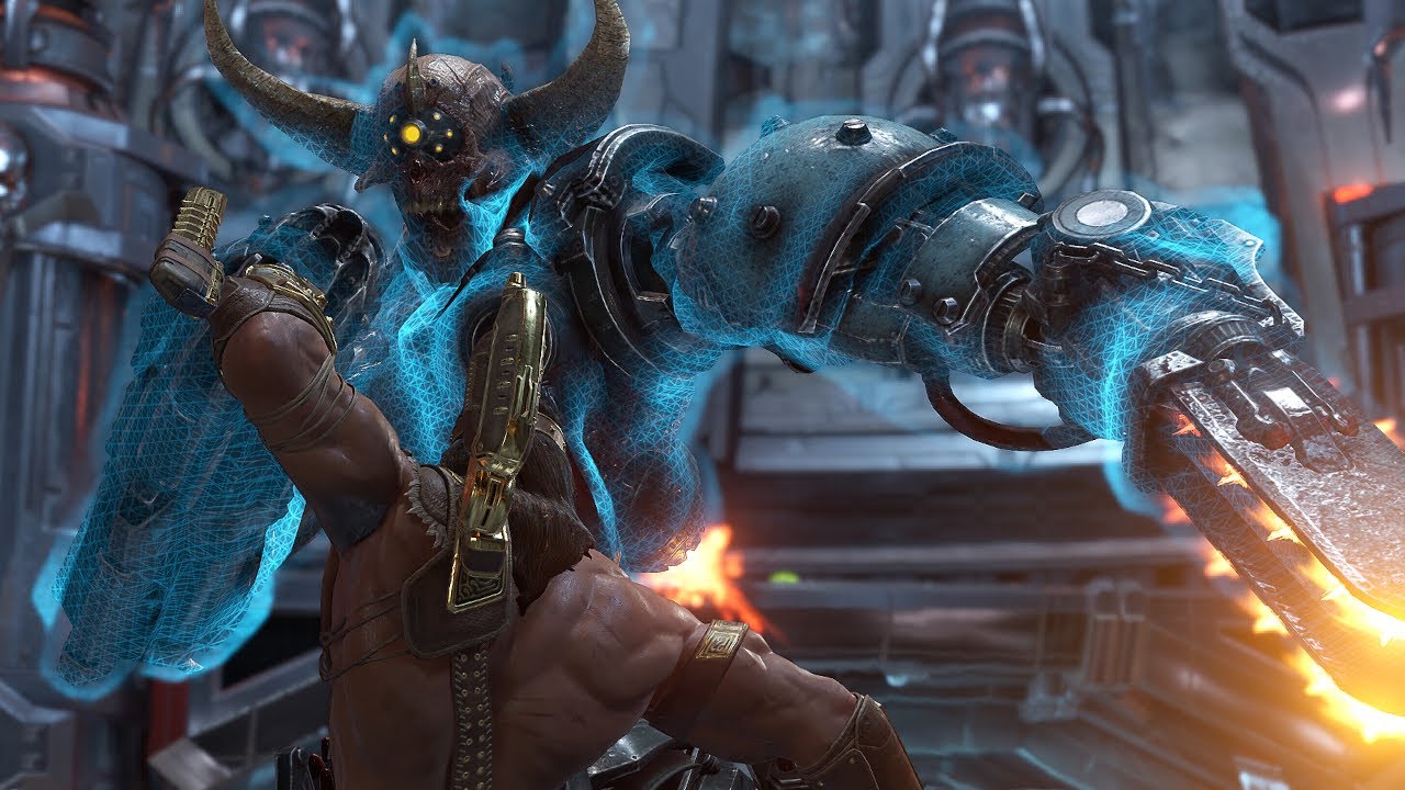 Doom Eternal Boss - Doom Hunter as Barbarian - YouTube