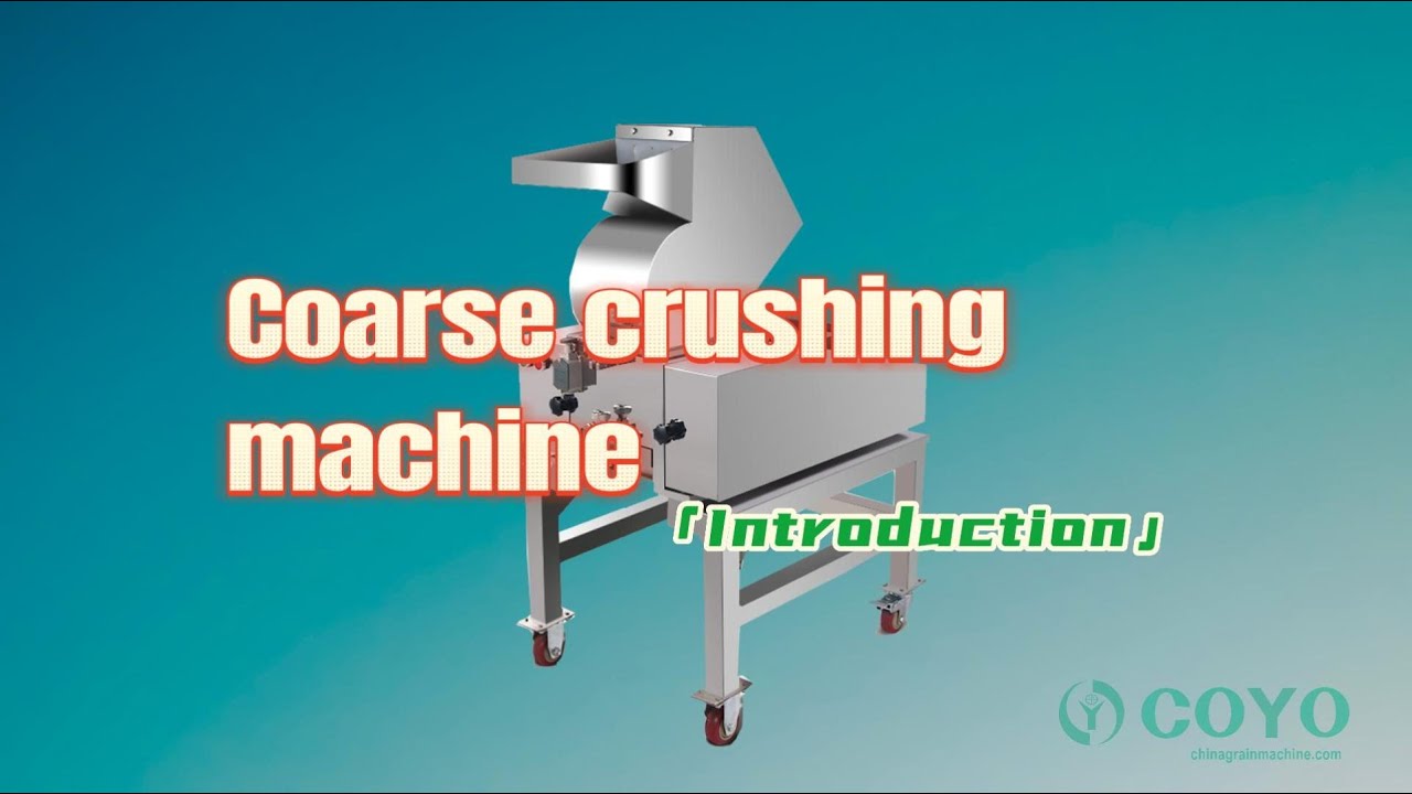 Coarse crushing machine - YouTube