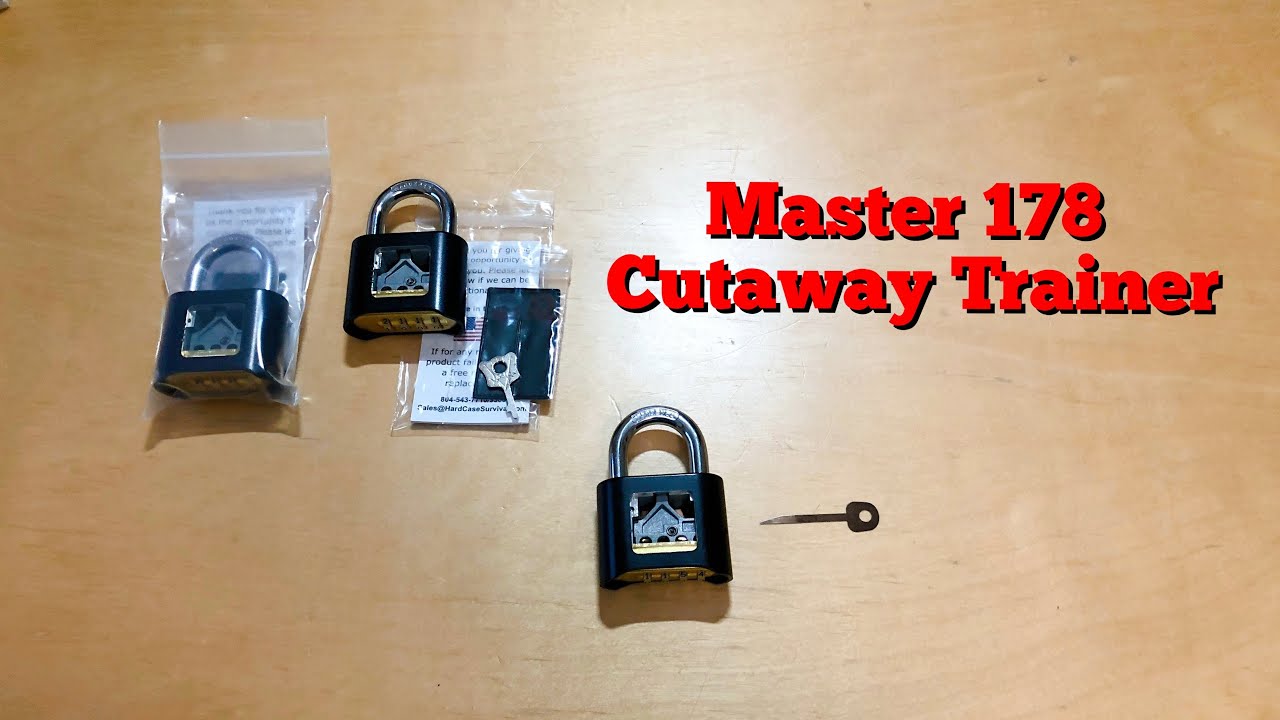 Master 175 178 Cutaway Lock - YouTube