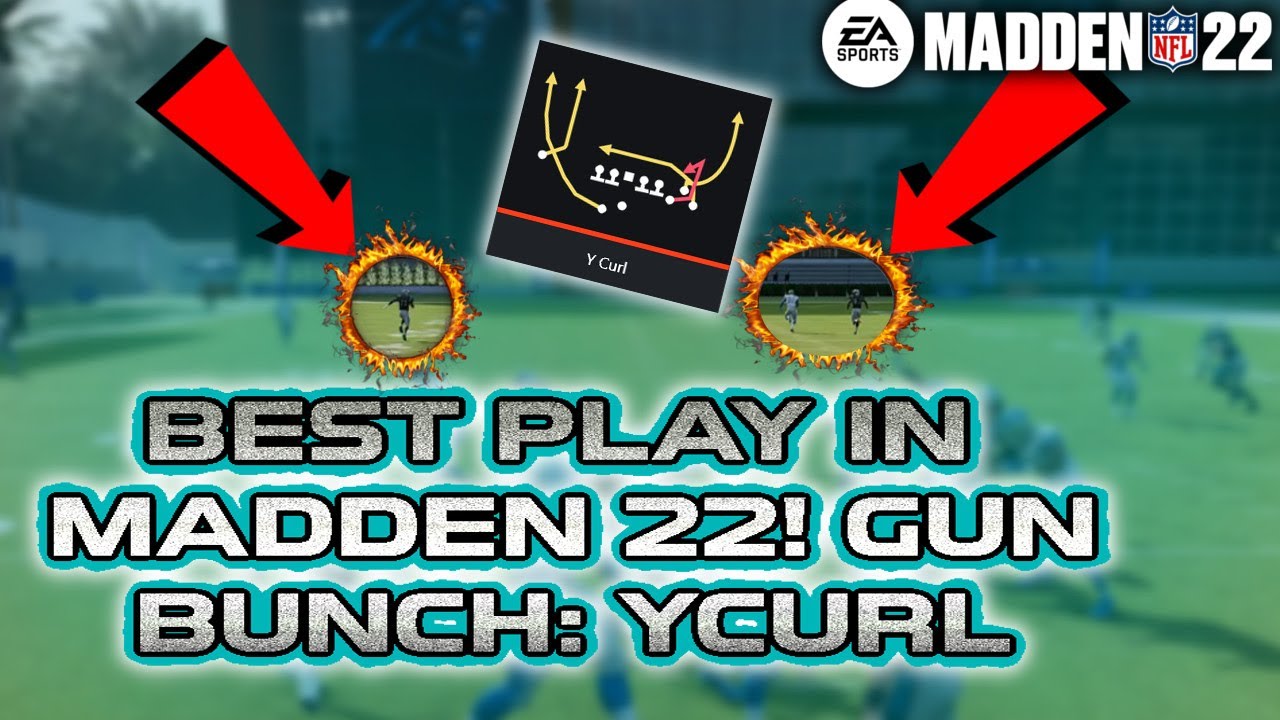 BEST PLAY IN MADDEN 22! DESTROY COVER 3! - GUN BUNCH OFFSET - Y CURL ...