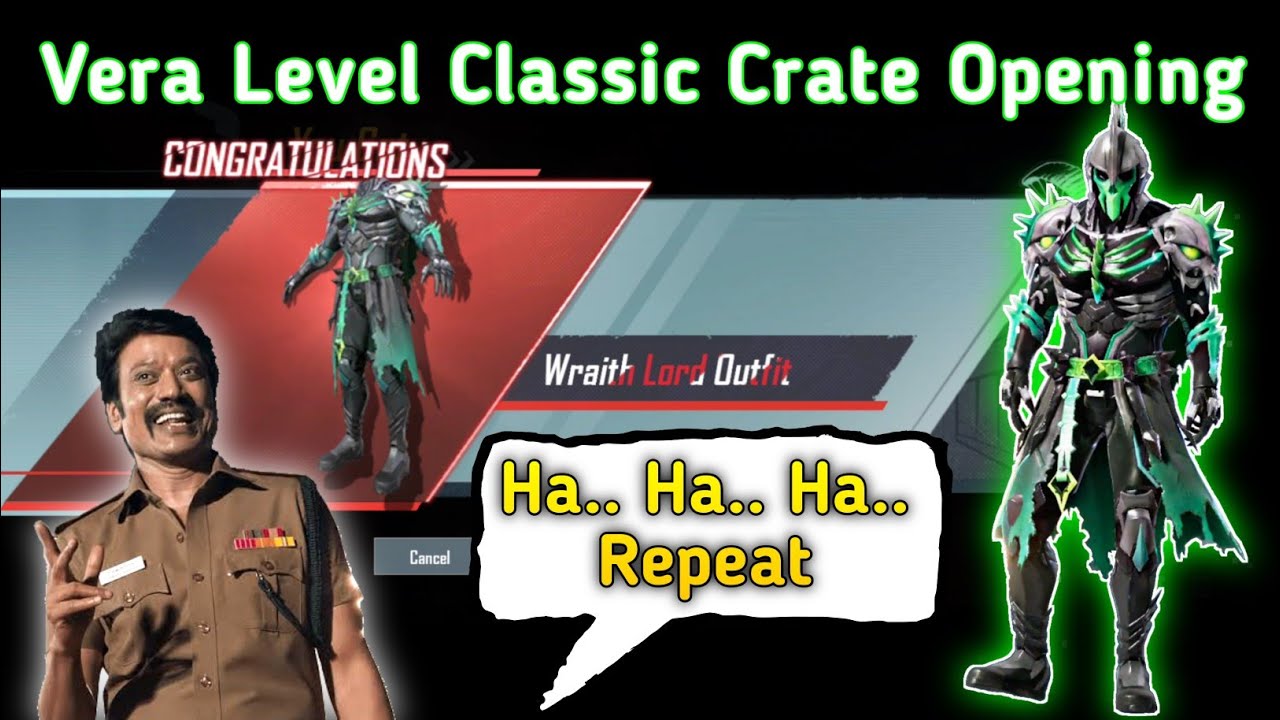Vera Level BGMI Classic Crate Opening Got Mythic and 9+ Legendary ...