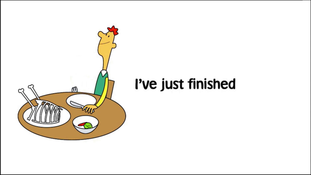 Sencilla y resumida explicación del uso de JUST con Present Perfect ...