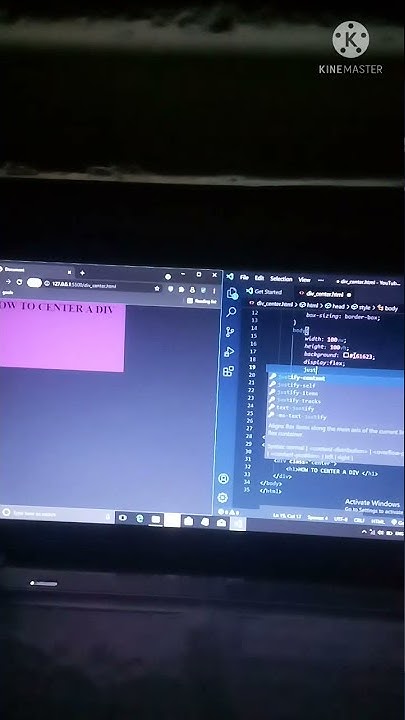 Centering a div using css display property - YouTube