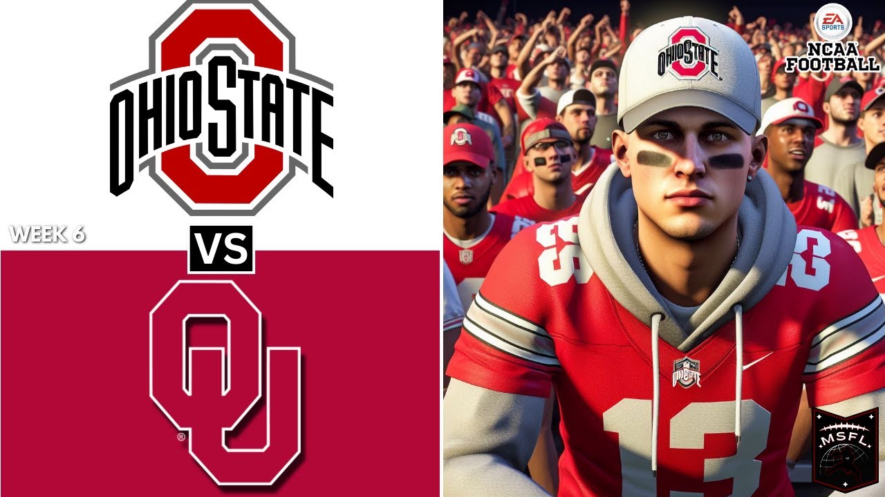 MSFL | College Football Series Oklahoma vs Ohio State Week 6, Season 1 ...