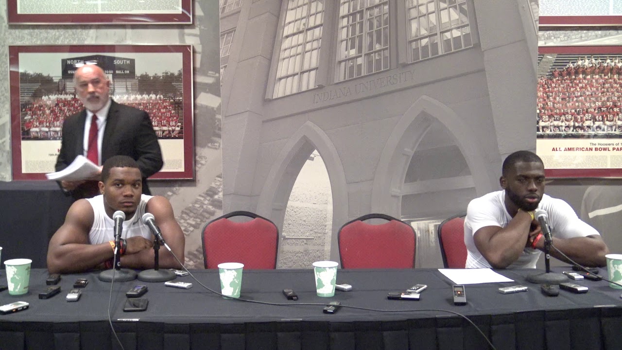 JK Dobbins and JT Barrett postgame, Indiana, Aug. 31, 2017 - YouTube
