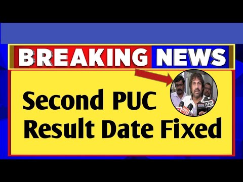 Second PUC Result Date Fixed || PUC Result 2024 - YouTube