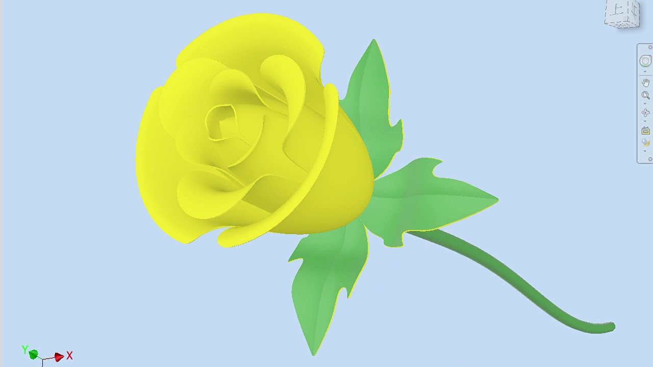 Yellow Rose Animation in Autodesk Inventor (Perfect Edition) - YouTube