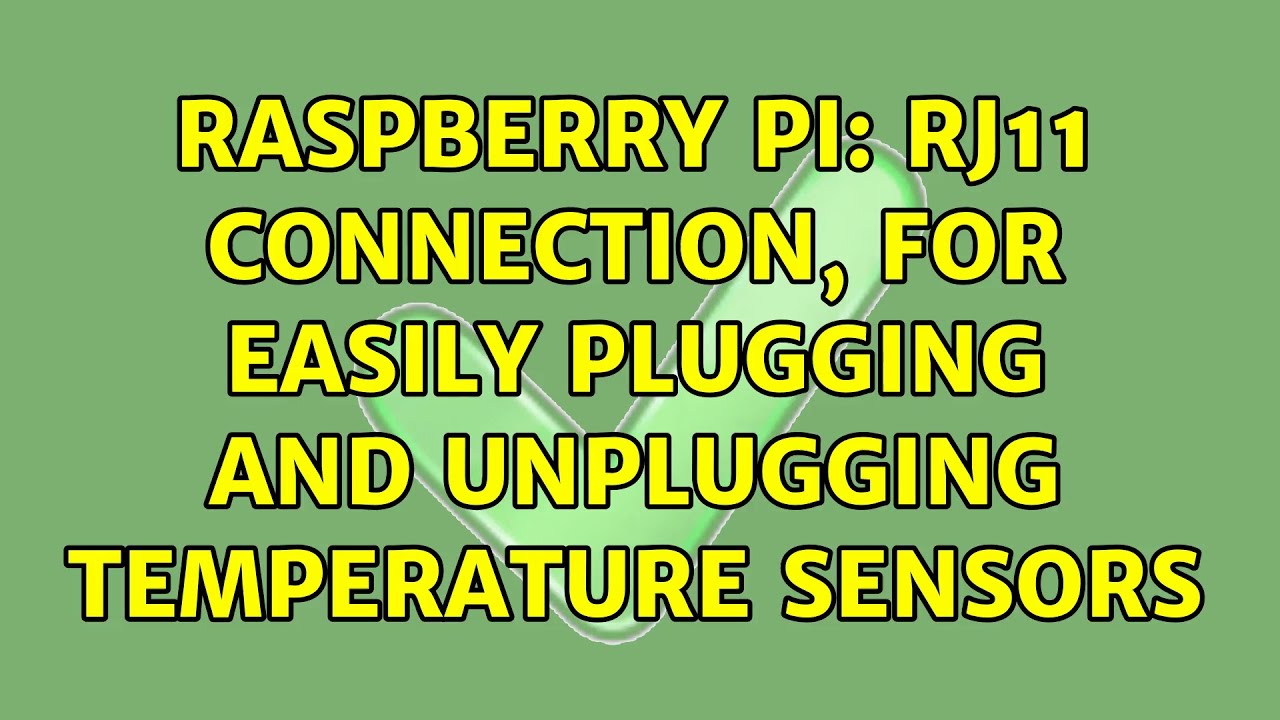 Raspberry Pi: RJ11 connection, for easily plugging and unplugging ...