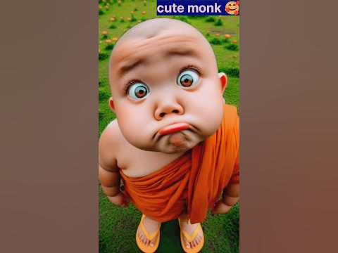 little monk so cute 🥰🥰🥰🌾🌾💓💐 cute monk।#cutemonk #shorts #cute #socute # ...