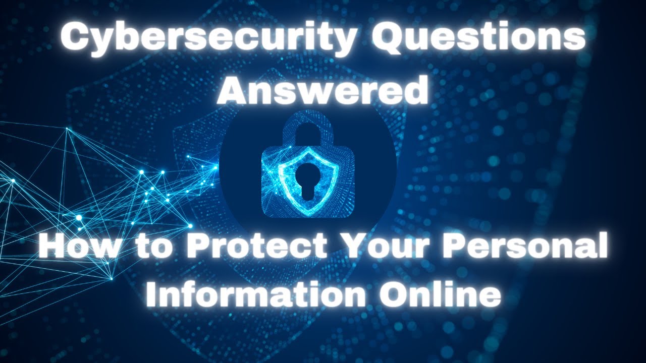 How to Protect Your Personal Information Online - YouTube