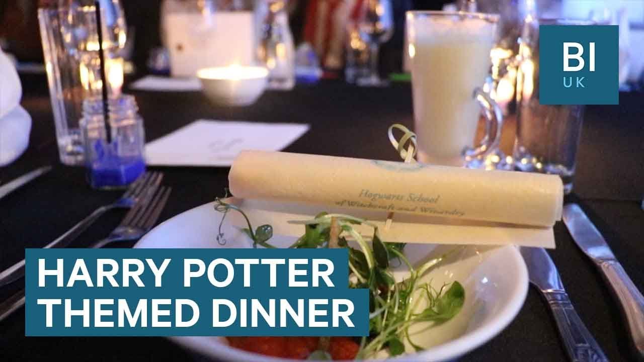 The £75 Harry Potter-themed meal with an edible Hogwarts letter - YouTube