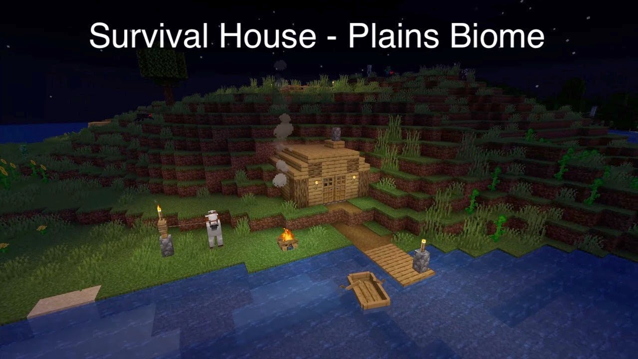 Minecraft House: Plains Survival - YouTube