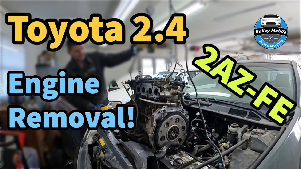 2002-2006 Toyota Camry 2.4 Engine Rebuild | Pulling the Engine - YouTube