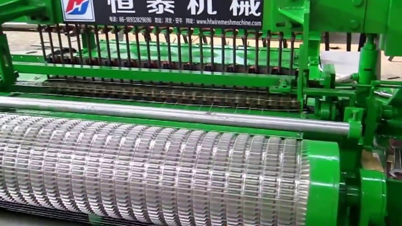 1500 mm welded wire mesh machine in roll - YouTube