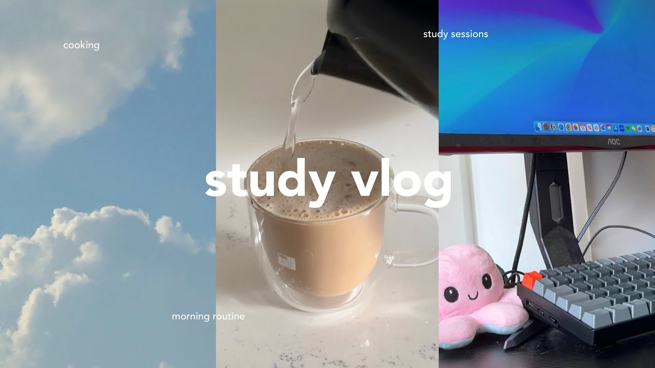 study vlog | 🎧 productive morning study session - YouTube
