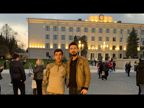 Xankəndi şəhərində bayram coşqusu - Zəfər günü konsert proqramı - İzdiham