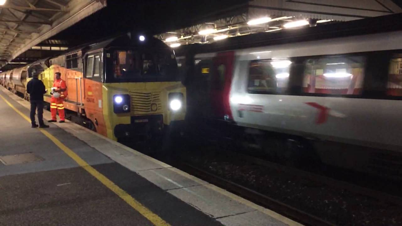 Colas Rail Class 70810 With A Rake Of 5 Autoballasters - Exeter St ...