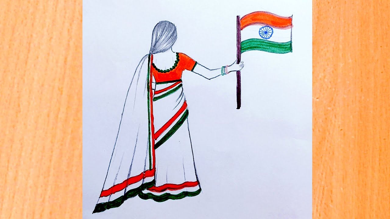 Republic Day Drawing Easy Steps / How to draw 26 January Drawing Easy ...